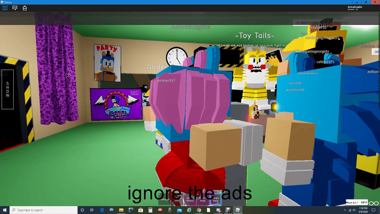 roblox FNAS rp :custom night, nightmare Antowknights, and dance party 2 ...