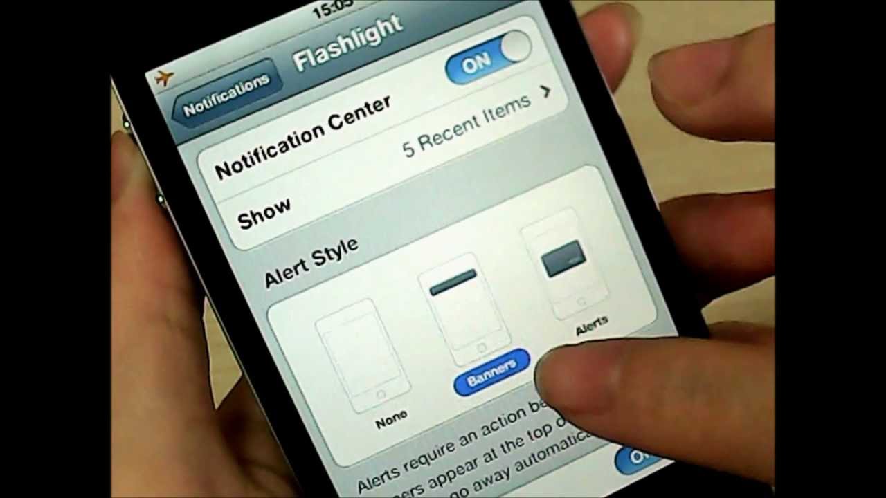 How to add or remove apps in iPhone 4S Notification Center - YouTube