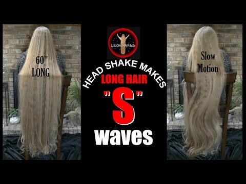 Head Shake Makes Long Hair S Waves! With slow motion and full length ...