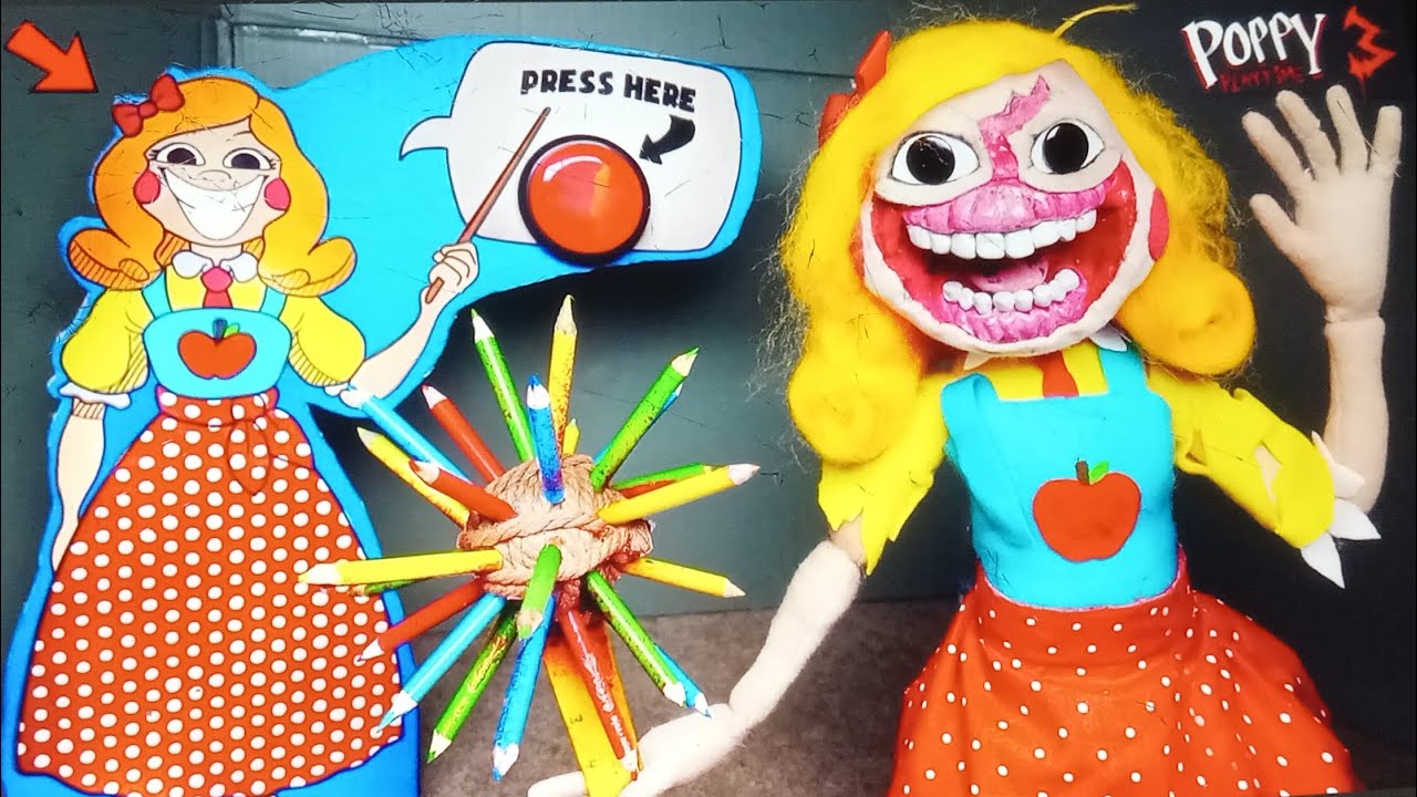 Poppy Playtime: Chapter 3 - Miss Delight - Boss Fight @shapedudes - YouTube