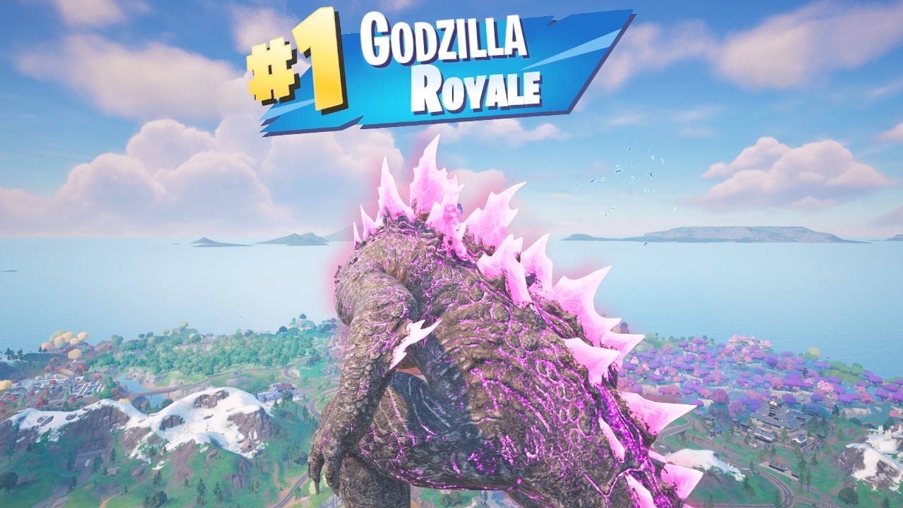 I WON As The GODZILLA BOSS In Fortnite - YouTube