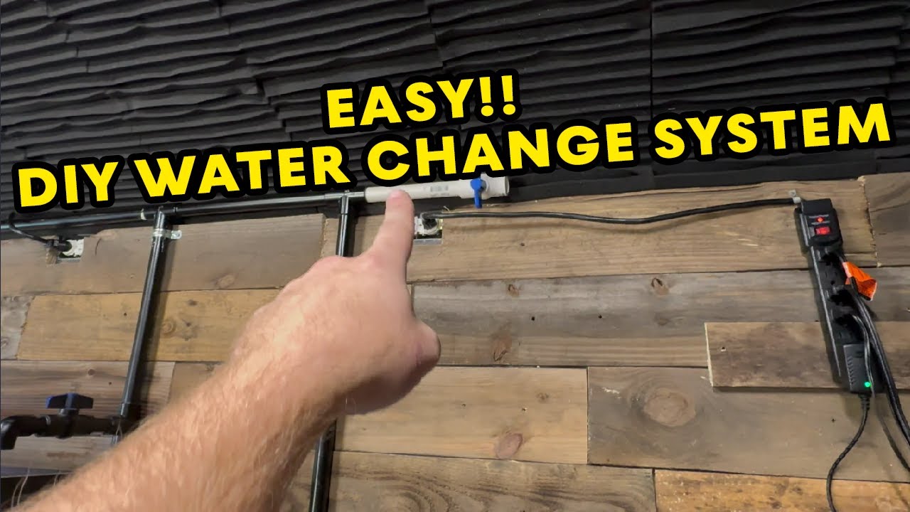 Installing a water change system - YouTube