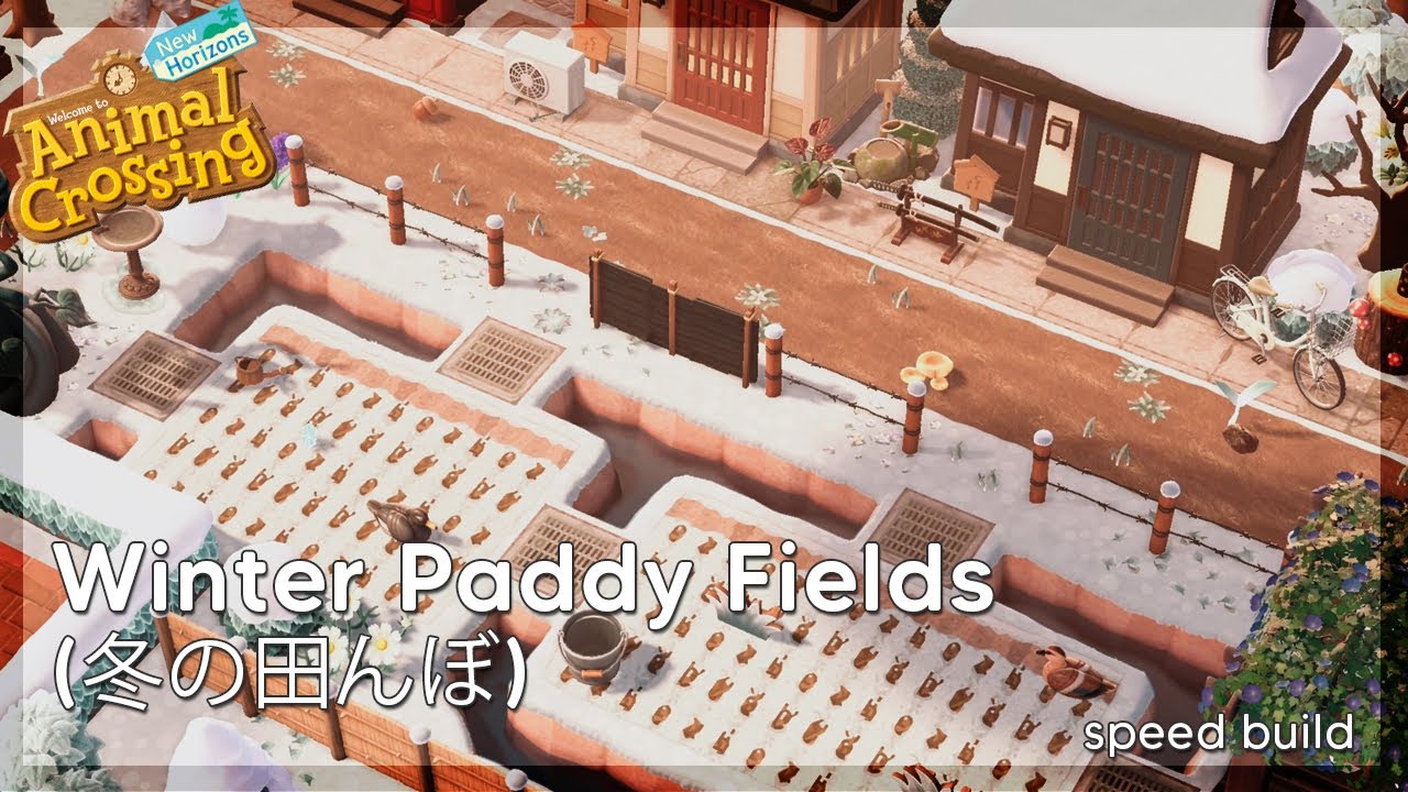 Winter Paddy Fields 🌾 ️ Animal Crossing New Horizons [あつ森] | Speed ...