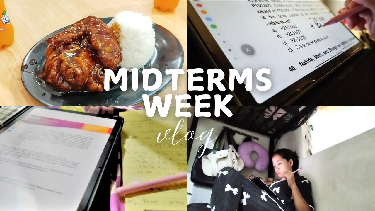 midterms week vlog | reviewing for my first pup deptals as a BSMA ...