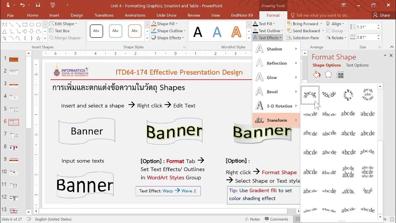 4. Formatting Graphics, SmartArt, Table - YouTube