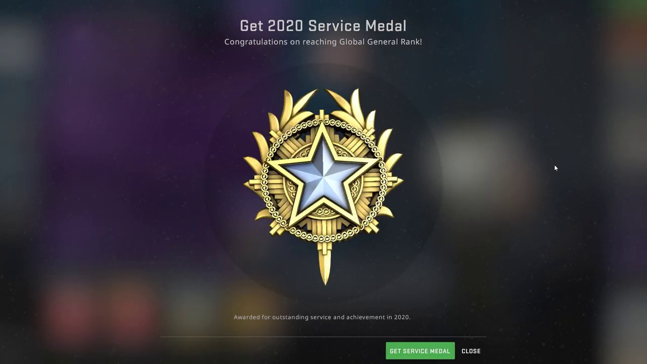 CSGO 2020 Tier-1 Service Medal - YouTube