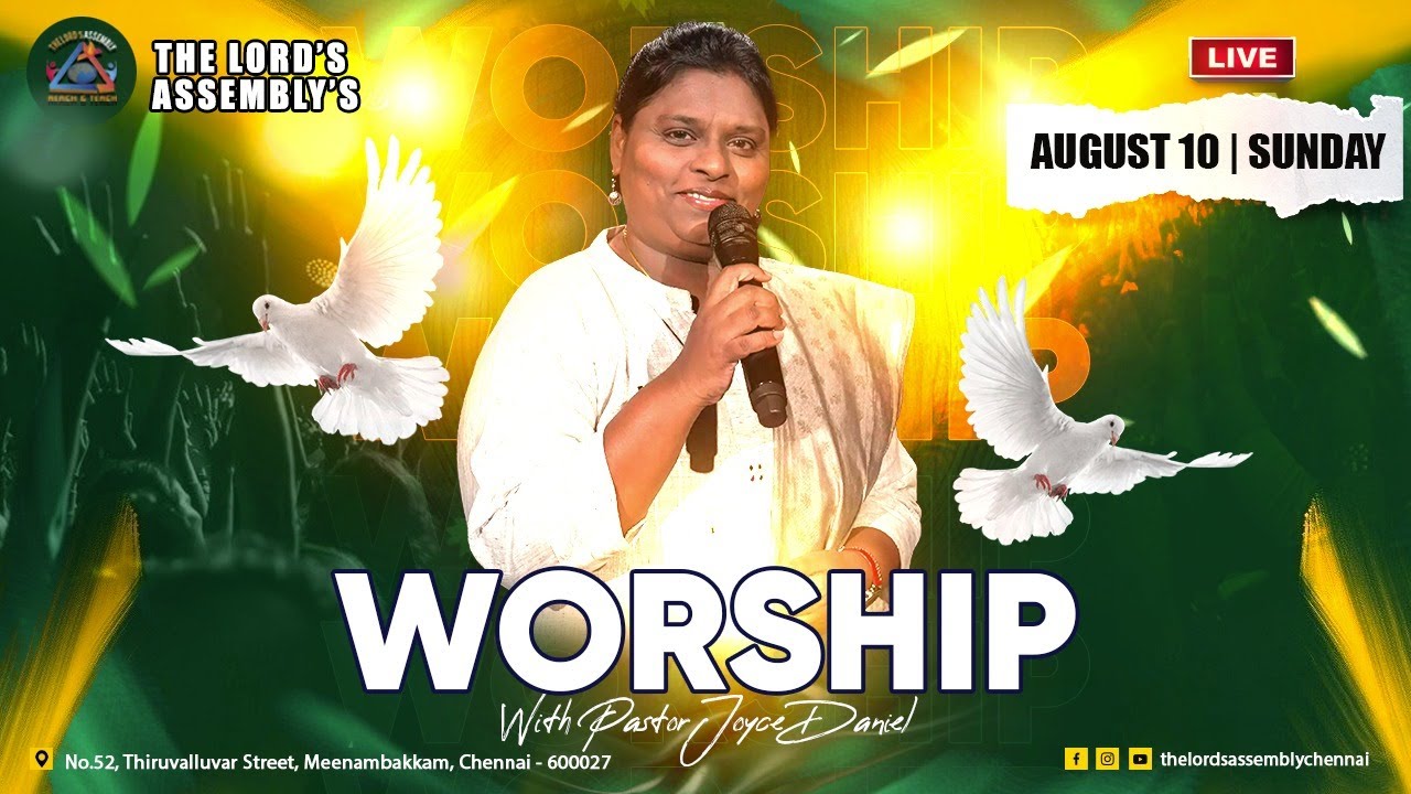 Worship with Pastor JOYCE DANIEL || 10th August 2025 || THE LORD'S ...