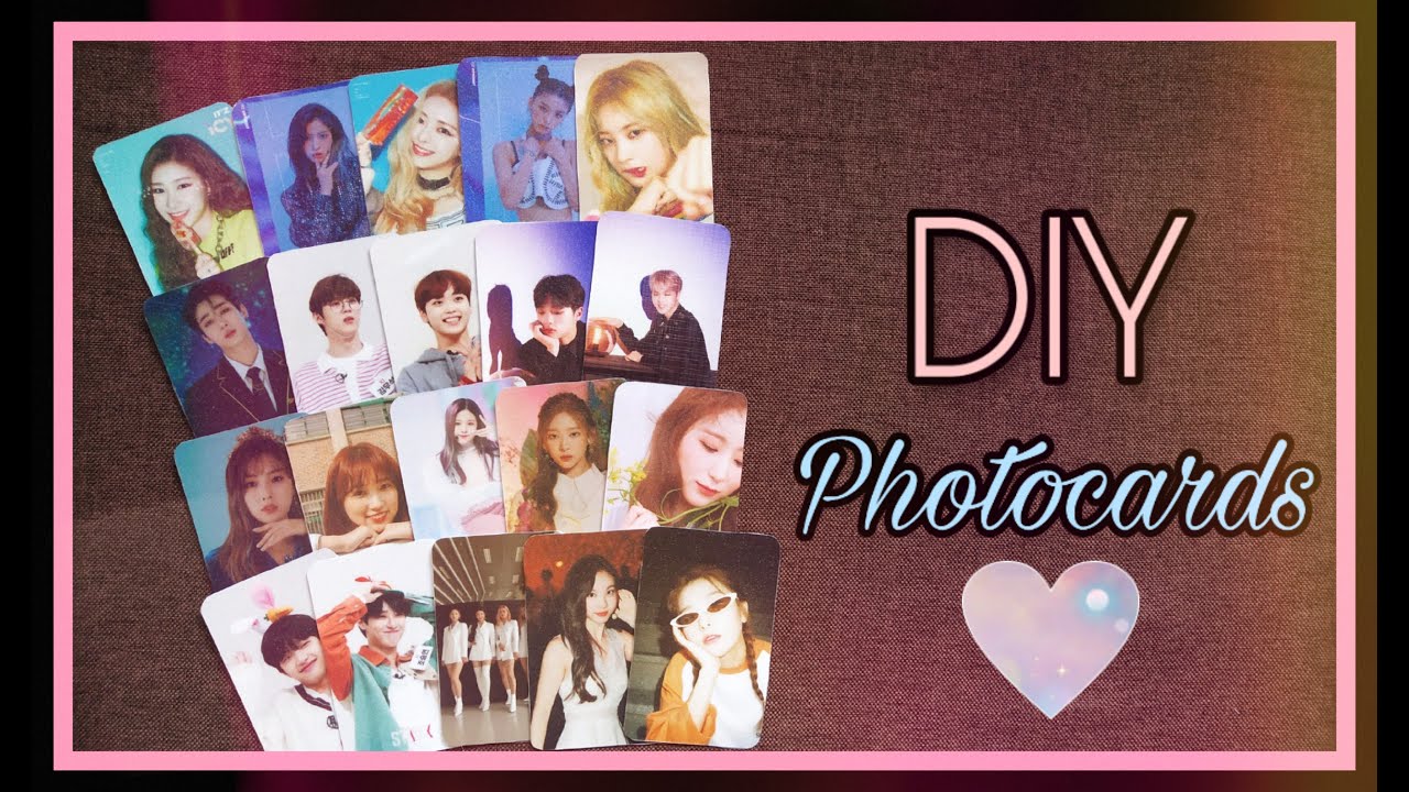 DIY KPOP PHOTOCARDS | 2019 - YouTube