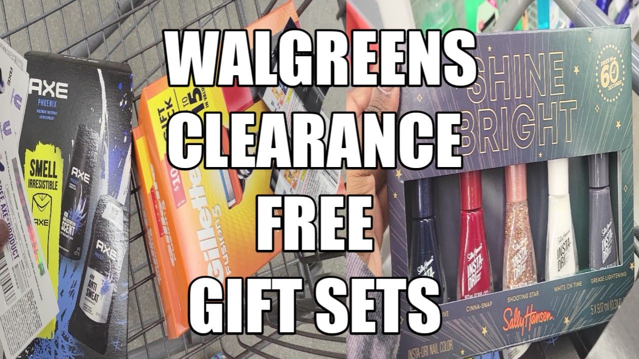 WALGREENS CLEARANCE FREE GIFT SETS - YouTube