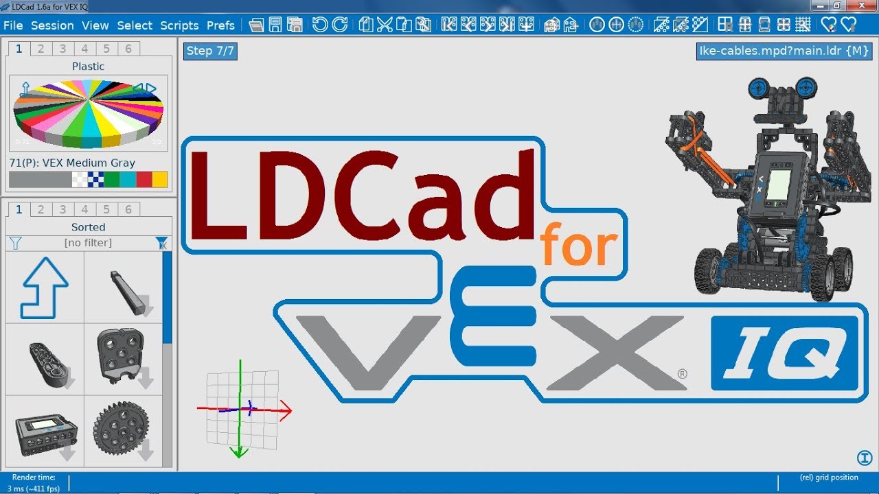 LDCad for VEXIQ - Orbit Animation - YouTube