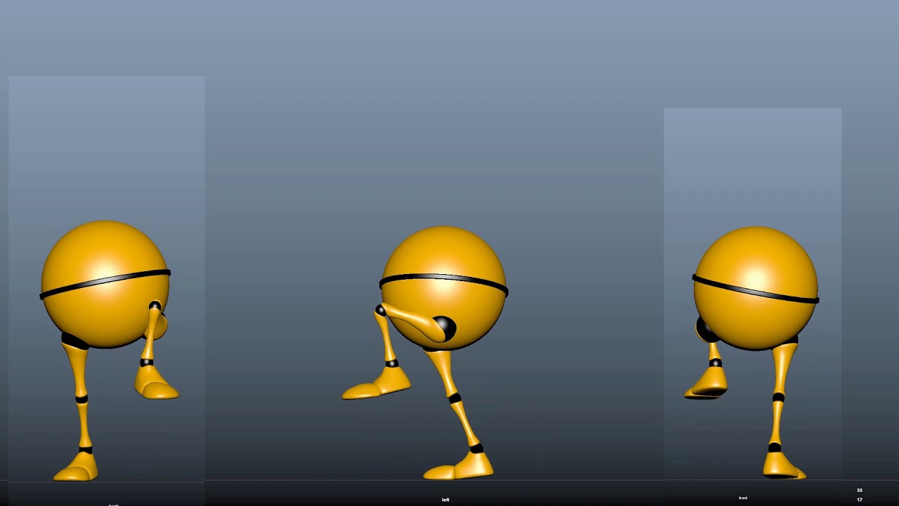 sneak walk cycle - YouTube