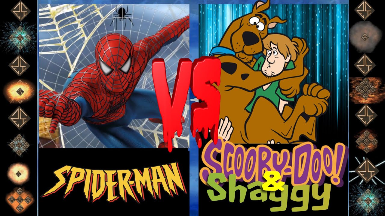 Spiderman (Marvel Comics) vs Scooby Doo and Shaggy (Hanna-Barbera ...