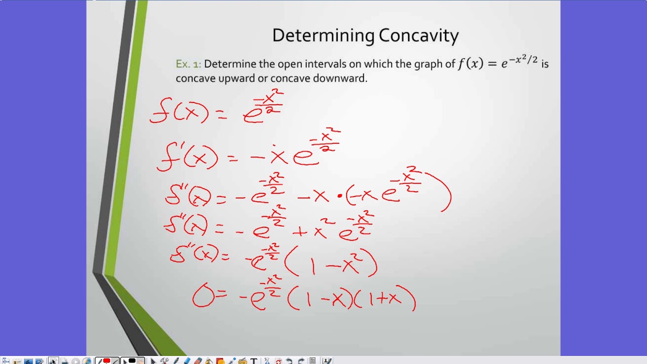 Notes 3.4 Concavity and the second derivative test Part 2 - YouTube