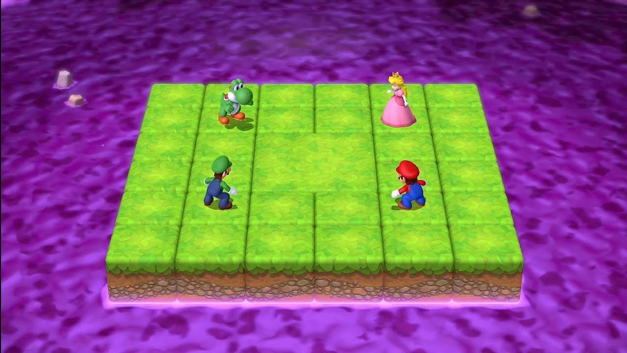 Mario Party 10 - Free-for-All Minigame - Platform Push - YouTube