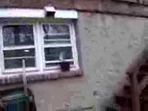 mee breaking a window :O...haha - YouTube