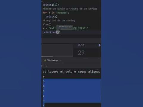 Strings en Python - YouTube