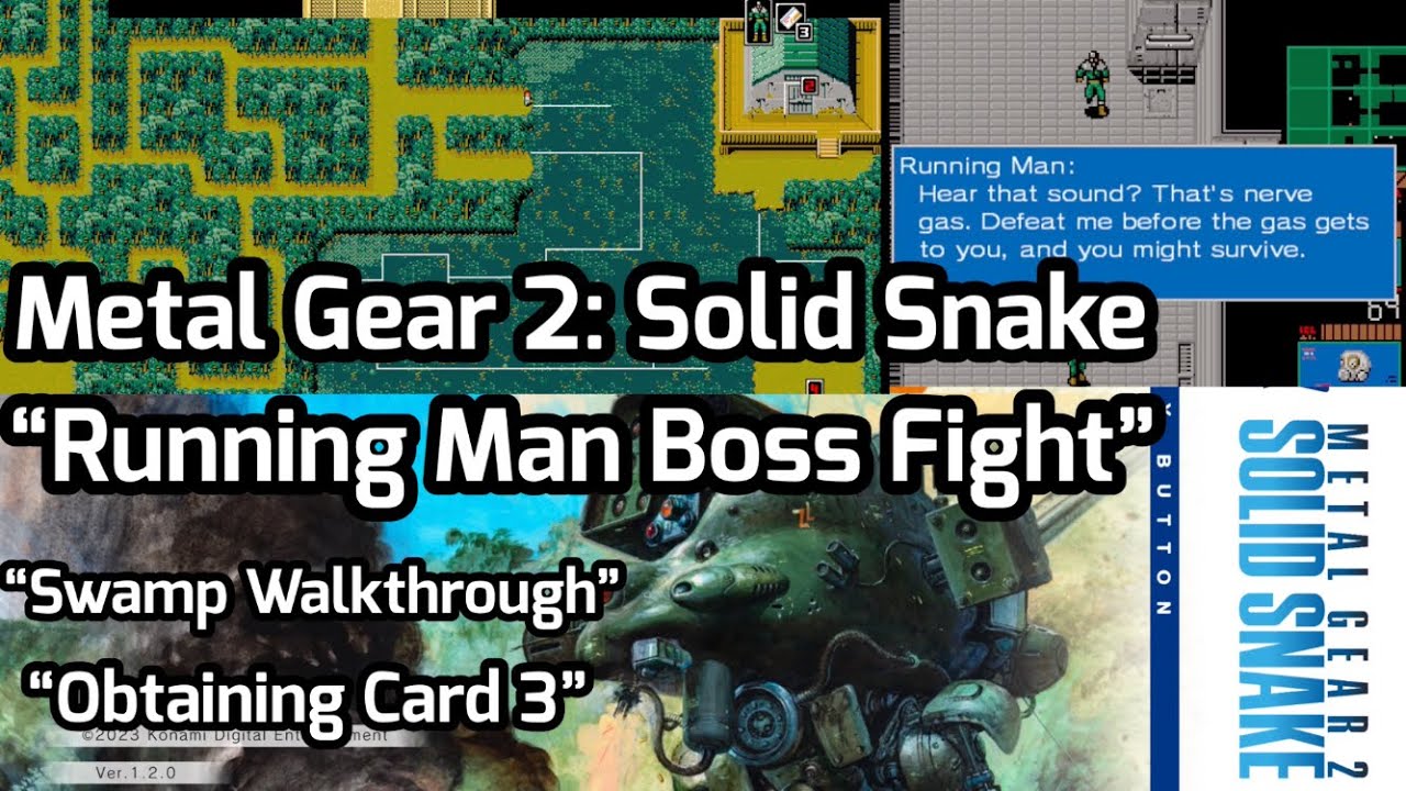 “Running Man Boss Fight” - Metal Gear 2: Solid Snake - YouTube