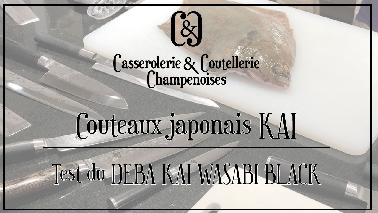 DÉMONSTRATION DU COUTEAU DEBA KAI WASABI BLACK - YouTube