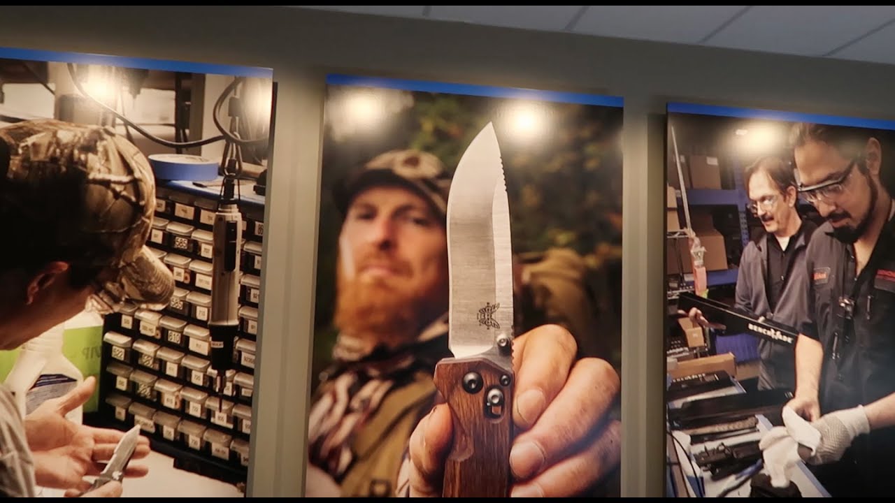 BEST HUNTING KNIFE TO CARRY IN YOUR PACK - BENCHMADE FACTORY TOUR - YouTube