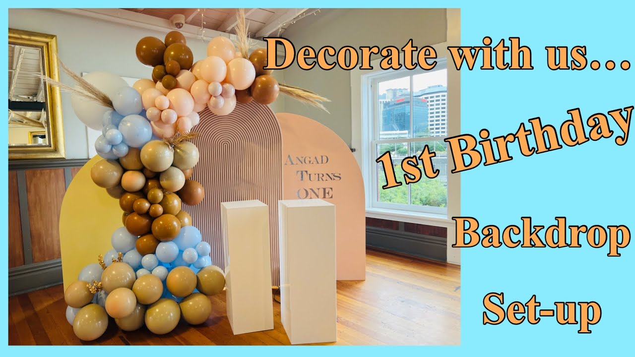 Birthday Balloon Garland Setup - YouTube
