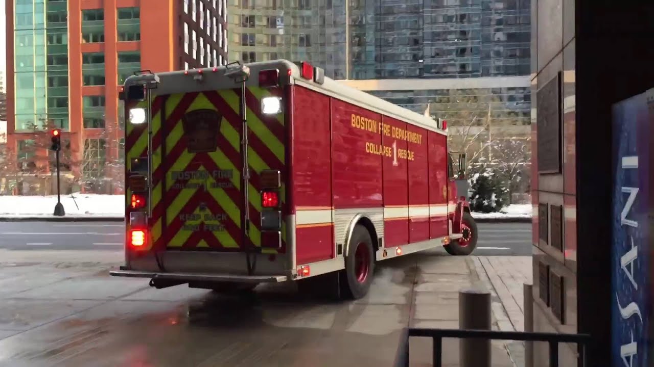 Boston Fire Collapse rescue responding - YouTube