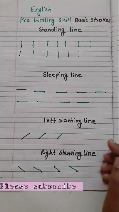 left Right slanting line. pre writing skill for 3yr to 5years children ...