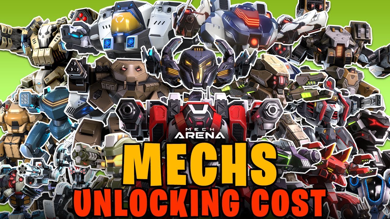 All Mechs UNLOCKING COST 🔥 | Purchasable With In-Game Currency | Mech ...