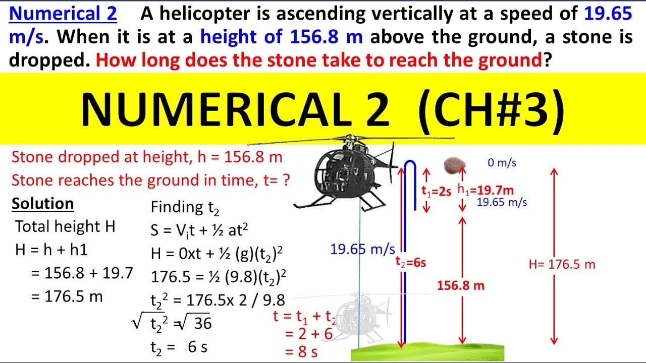 Class 11 Physics Chapter 3 Numerical 2 Forces and Motion 11th Class ...