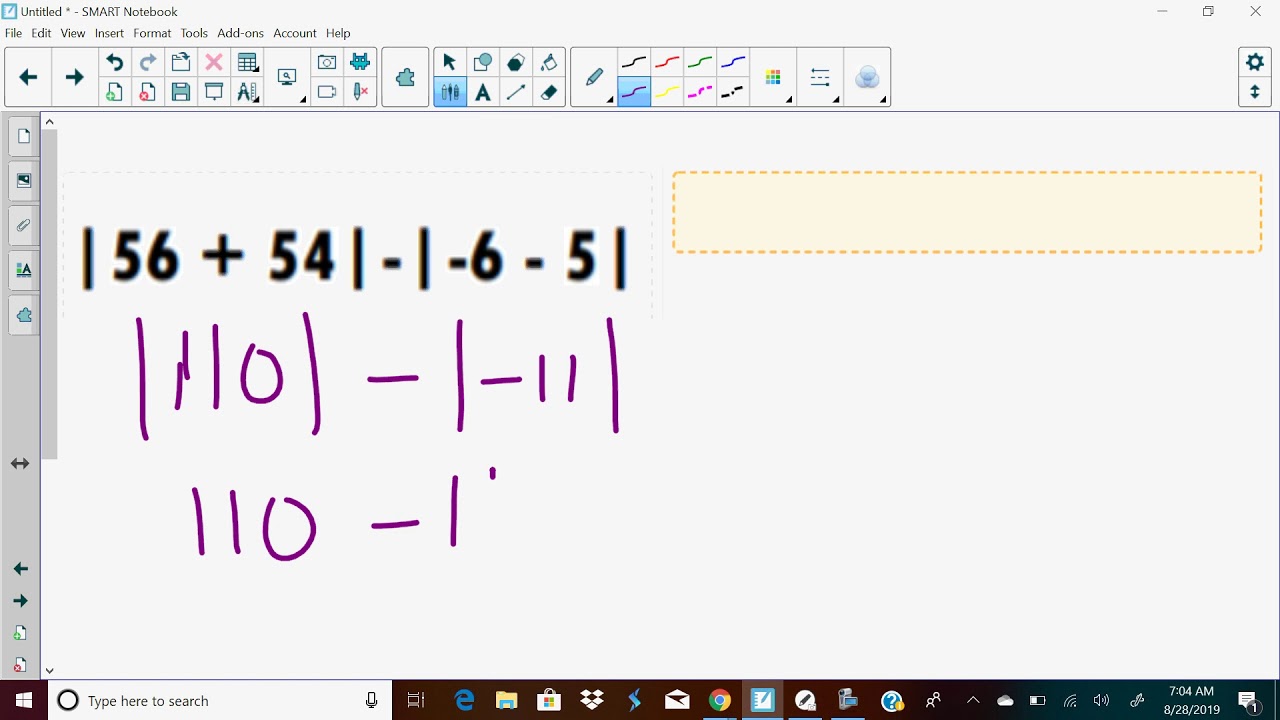 Pre Alg Absolute Value Expression Question 19 - YouTube