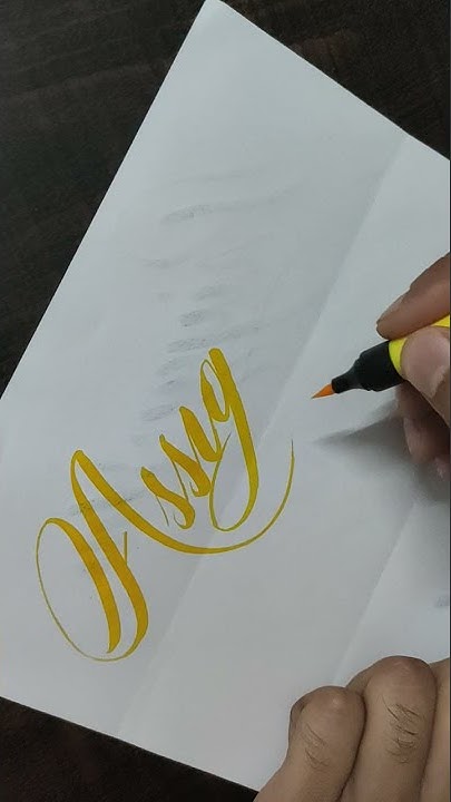 Assignment writing in calligraphy | full video already uploaded | Brush ...