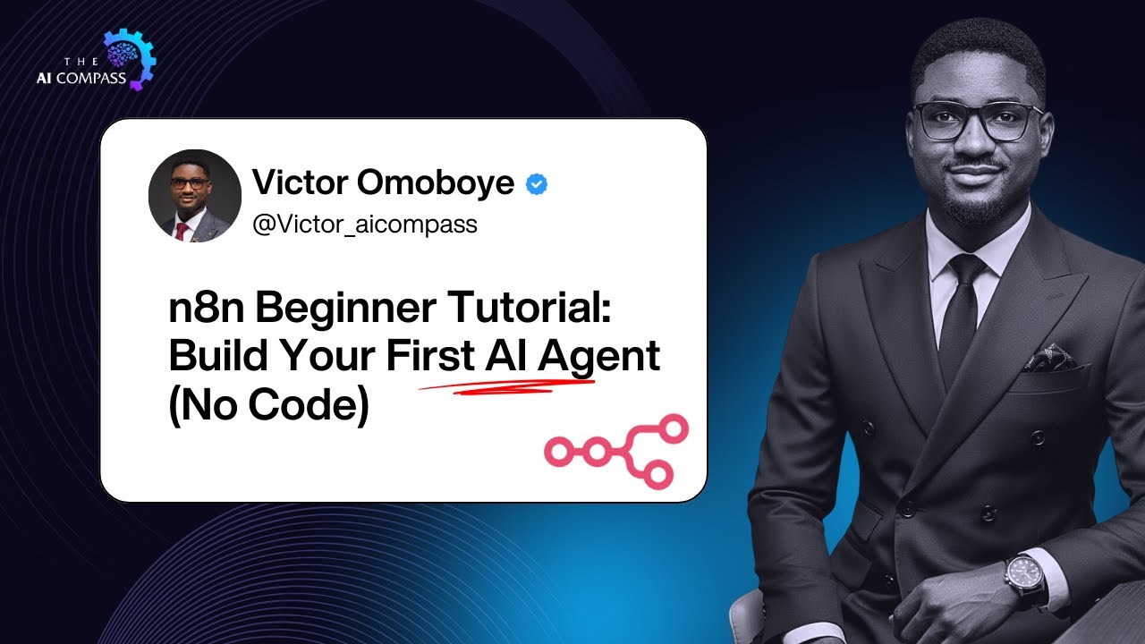 n8n Beginner Tutorial: Build Your First AI Agent (No Code) - YouTube