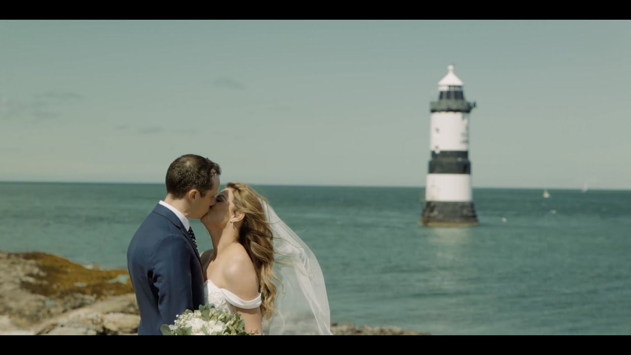 Laura & Phil's Wedding at Penmon Priory and Tros Yr Afon - YouTube