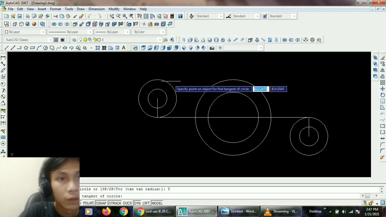 Tutorial Gambar 2D di Autocad 2007 - YouTube