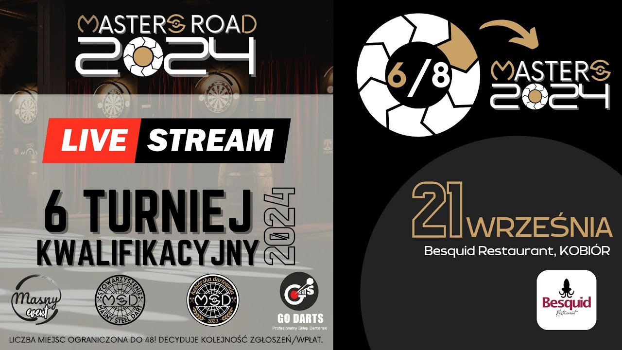 🔴LIVE: VI TURNIEJ KWALIFIKACYJNY MASTERS ROAD 2024 - YouTube