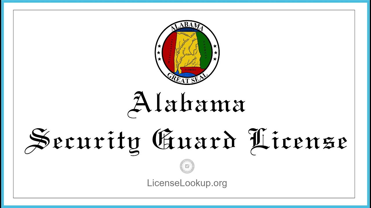 Alabama Security License - What You need to get started #license # ...