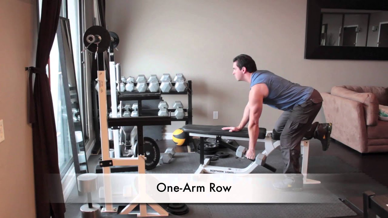 [One Arm Row] Weight Training - Back Workout - YouTube