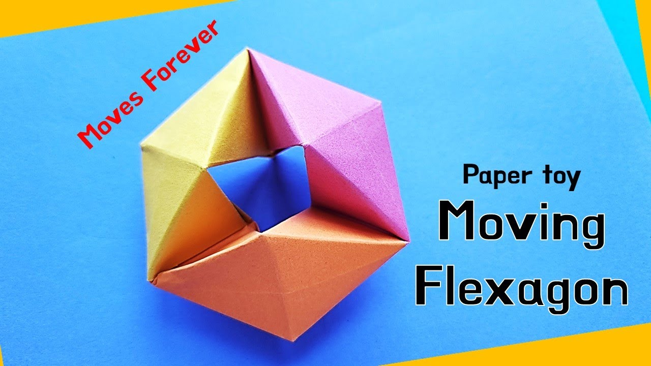 Origami Flexagon, How to Make a Hexaflexagon, Gấp đồ chơi giấy giải trí ...