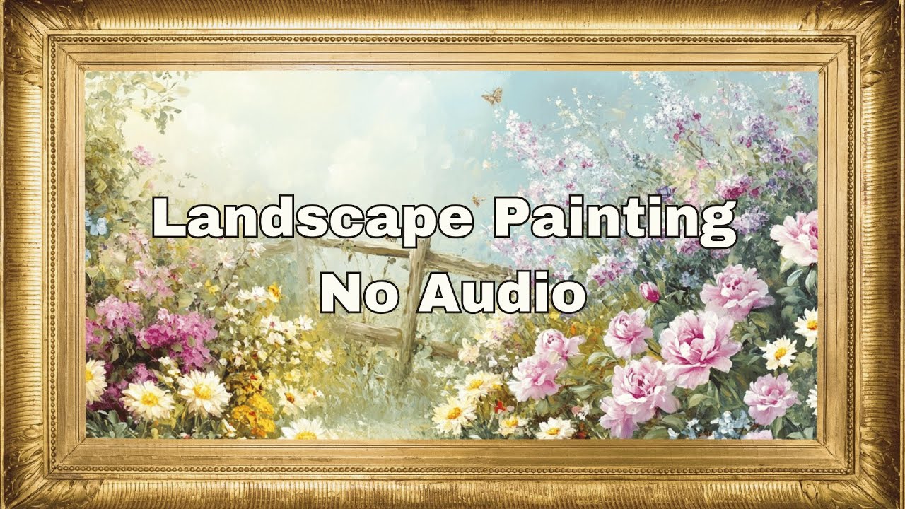 Spring Framed Art Screensaver for TV * Landscape Paintings * No Audio ...