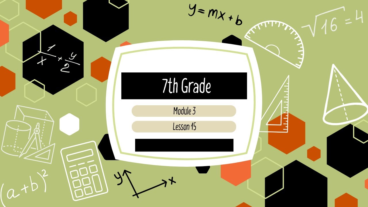 7th Grade Module 3 Lesson 15 (Eureka Math Squared) - YouTube