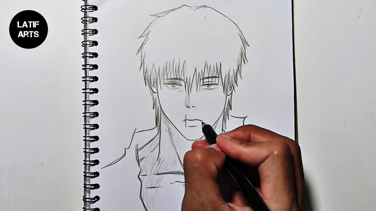 How to draw Tojo Fushigoro step by step || Easy Toji drawing || Easy ...