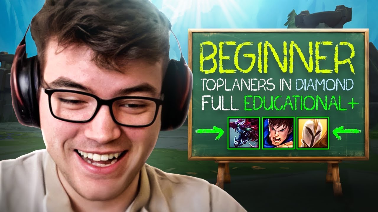 FULL DAY OF EDUCATIONAL GAMES IN DIAMOND WITH BEGINNER TOP LANERS - YouTube