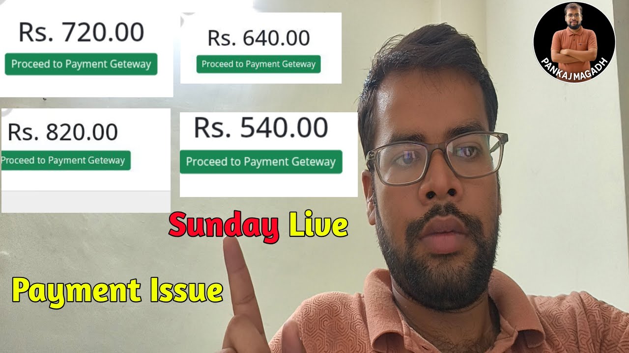 Sunday Live Payment Issue PG - YouTube