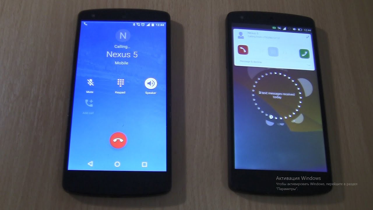 Incoming call & Outgoing call at the Same Time Nexus 5+Nexus 5 With ...