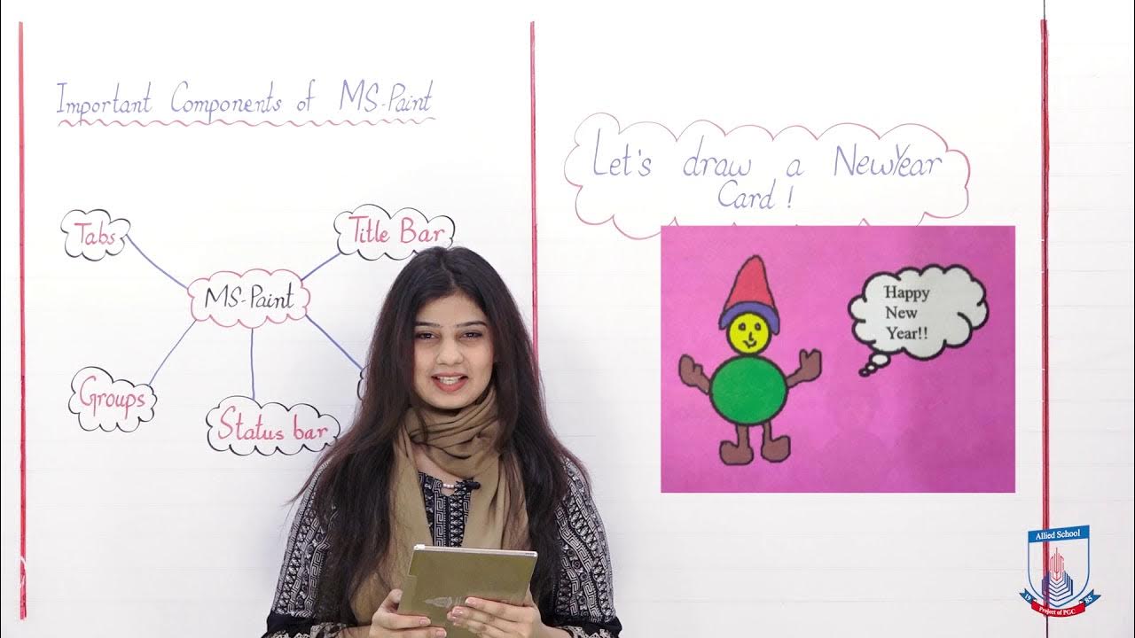 Class 4 - Computer Studies - Chapter 5 - Lecture 1 - How to draw in MS Paint - Allied Schools ...