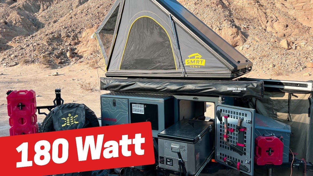 Install XPLOR Solar Panel on SMRT Tent with RedArc Manager 30 - YouTube