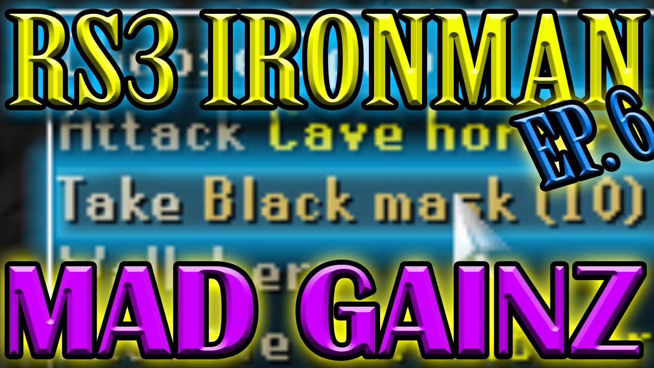 RuneScape 3 Ironman Mode: BLACK MASK GAINZ - YouTube