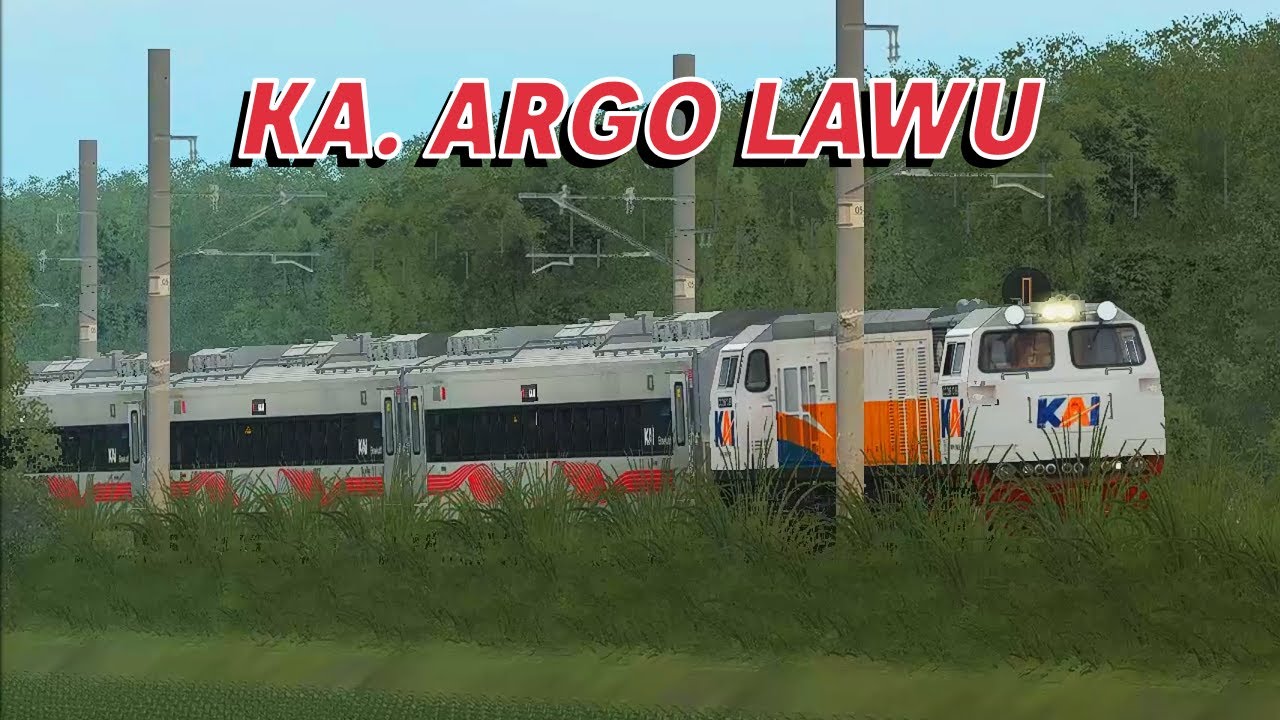 OpenBVE Indonesia AI Gameplay - CC 206 13 99 ft. Kereta Api Argo Lawu ...