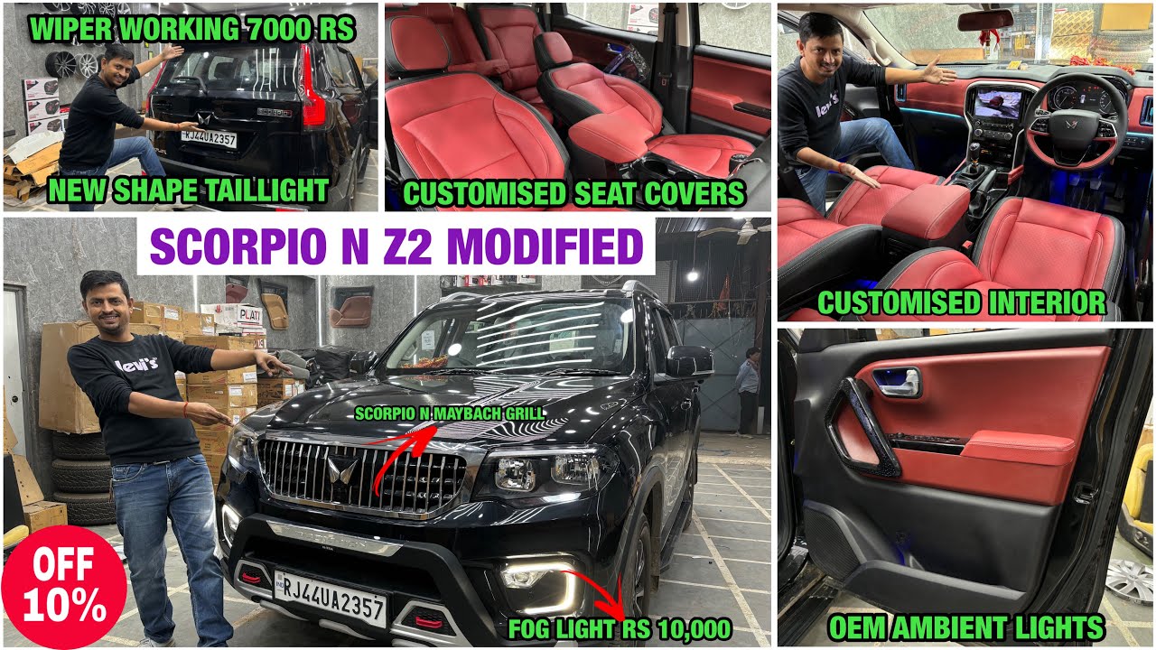 Maybach Grill Installed In Scorpio N Z2 Modified scorpio n Scorpio n ...