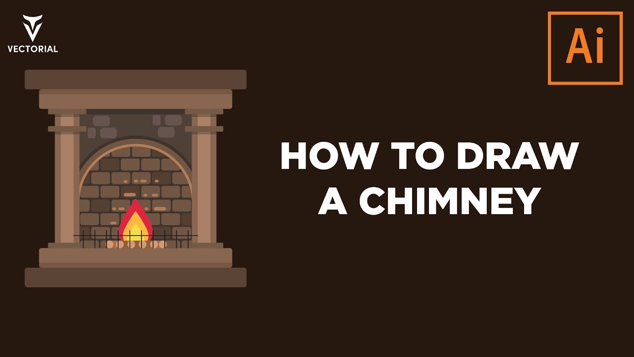 How to draw a Chimney in Adobe Illustrator - YouTube