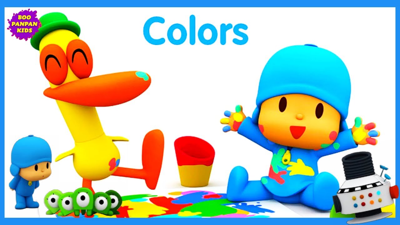 Pocoyo Funny Colors Play and Learn |Boopanpankids - YouTube